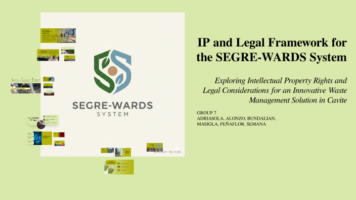 IP and Legal Framework for the SEGREGA-REWARDS System by gail on Prezi