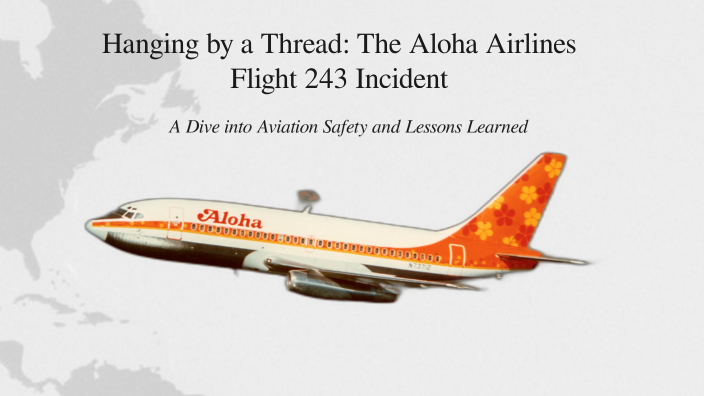 Hanging by a Thread: The Aloha Airlines Flight 243 Incident by Gergely ...