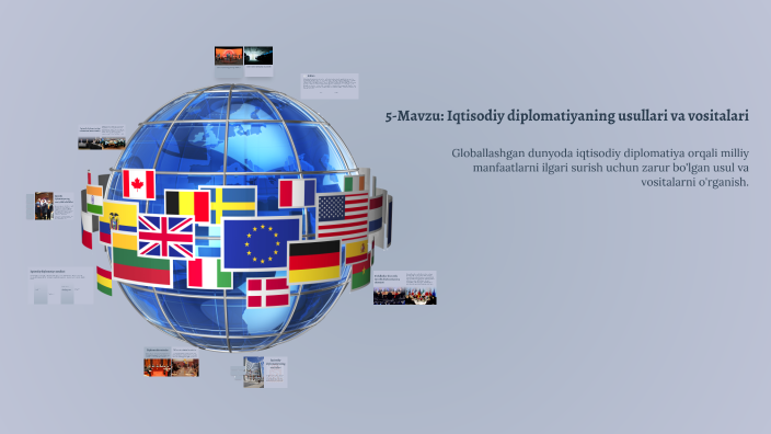 Economic Diplomacy: Methods and Tools by Malika Jurayeva on Prezi
