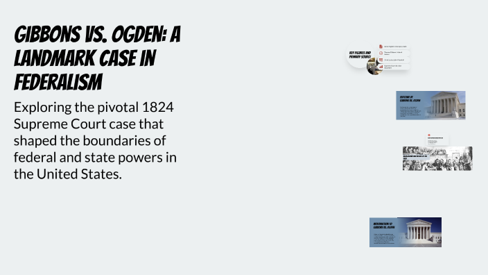Gibbons vs. Ogden: A Landmark Case in Federalism by Jon Medlock on Prezi