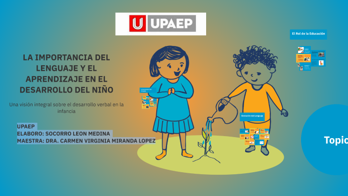 LA IMPORTANCIA DEL LENGUAJE Y EL APRENDIZAJE EN EL DESARROLLO DEL NIÑO ...