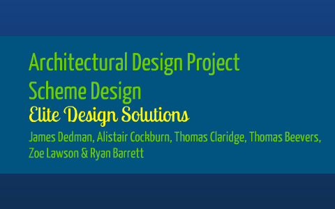 Architectural Design Project by James Dedman