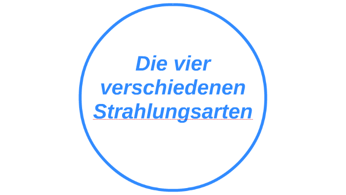 Die drei verschiedenen Strahlungsarten by laura pippert on Prezi
