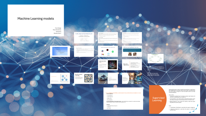 Machine Learning Models by Prachi Ranade on Prezi