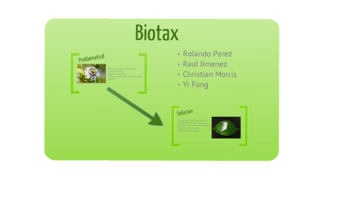 Biotax Presentation by Rolando Perez on Prezi