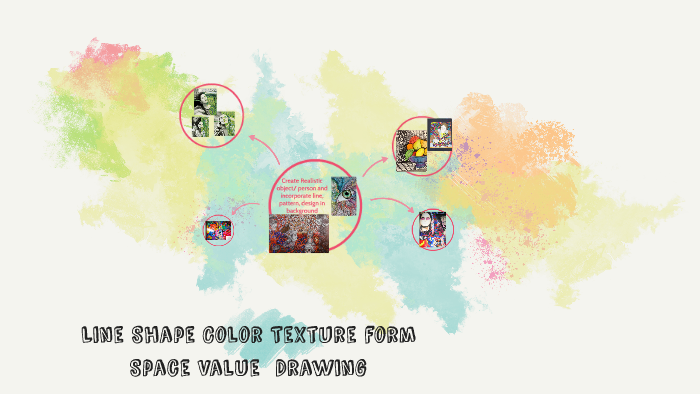 Line Shape Color Texture form Space Value Drawing by Jennifer Light on ...