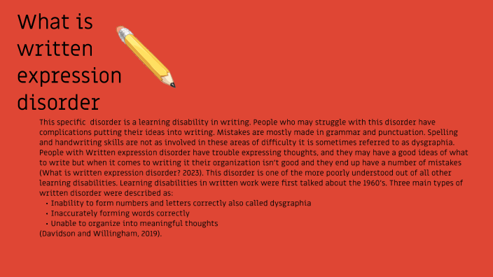 IDEA: Written Expression Disorder by Aubryanna Tucker on Prezi