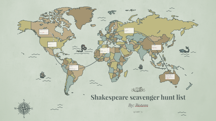 Shakespeare scavenger hunt list by Rotem Cohen on Prezi