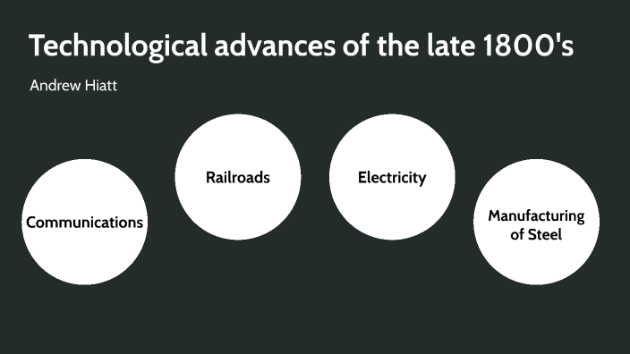 Technological advances of the late 1800's by Andrew Hiatt on Prezi