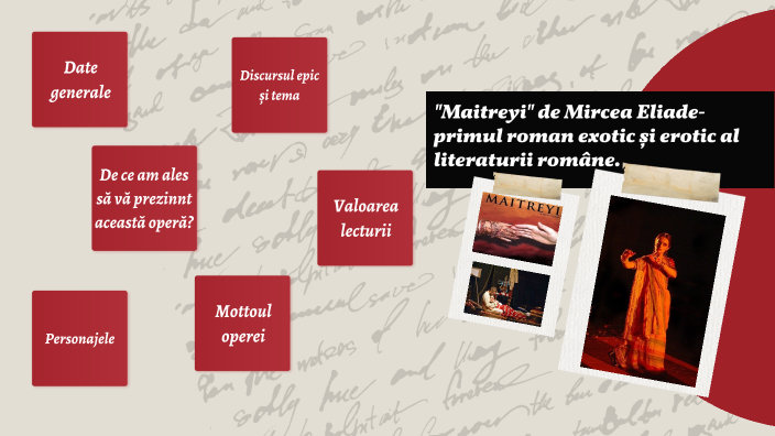"Maitreyi" de Mircea Eliade by Cristina Mogildea on Prezi