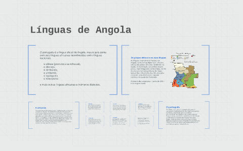 Línguas de Angola by Estera Małek on Prezi