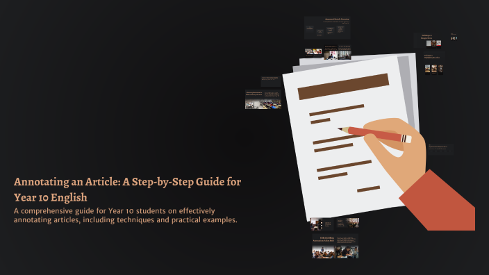 Annotating an Article: A Step-by-Step Guide for Year 10 English by Mim ...