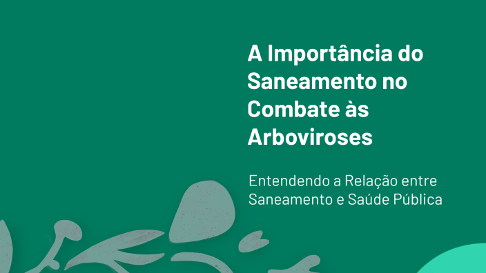 A Importância do Saneamento no Combate às Arboviroses by Rayssa Reis on ...