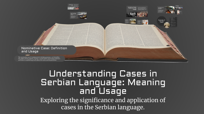 Understanding Cases in Serbian Language: Meaning and Usage by Ivana ...