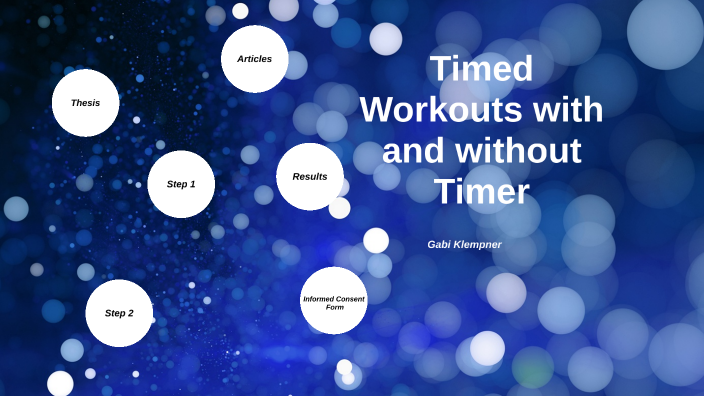 Timed workouts with and without timer by gabi k on Prezi