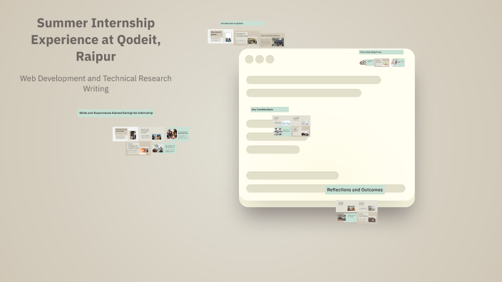 Summer Internship Experience at Qodeit, Raipur by RAM SHARMA on Prezi