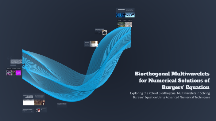Biorthogonal Multiwavelets for Numerical Solutions of Burgers' Equation ...
