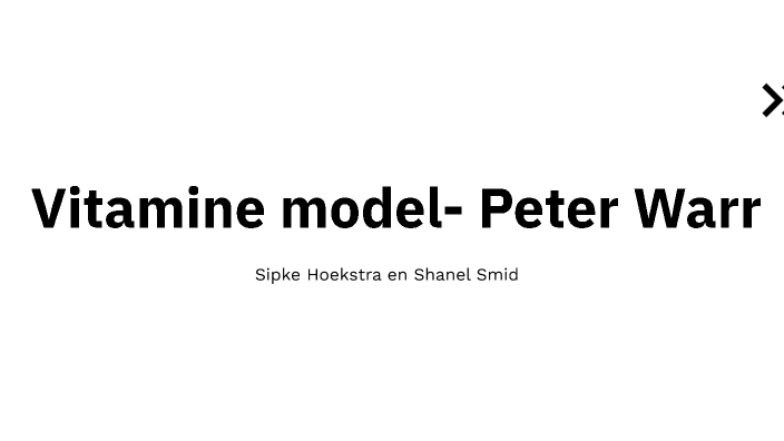 Vitamine model- Peter Warr by Shanel Smid on Prezi