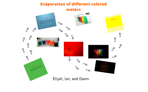 Evaporation of different colored waters by David Ritz on Prezi