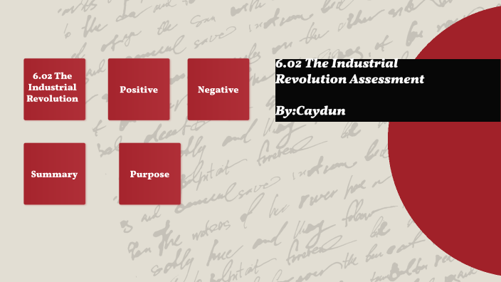 6.02 The Industrial Revolution Assessment by eww l on Prezi