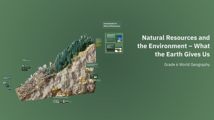 Natural Resources and the Environment – What the Earth Gives Us by ...