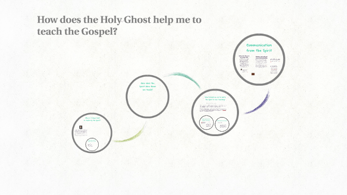 How does the Holy Ghost help me to teach the Gospel? by D Kkoch