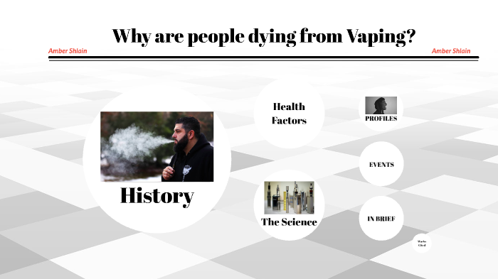 Why are Healthy People Dying from Vaping? by Amber Shlain on Prezi