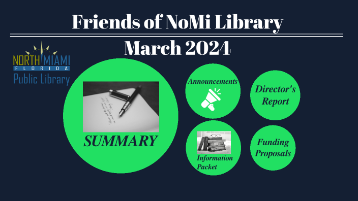 North Miami Public Library Friends Presentation March 2024 by ...