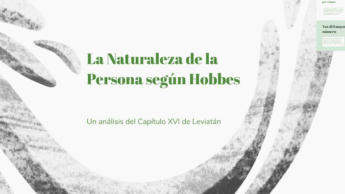 La Naturaleza de la Persona según Hobbes by SHADIA KATHERINE DIAZ ...