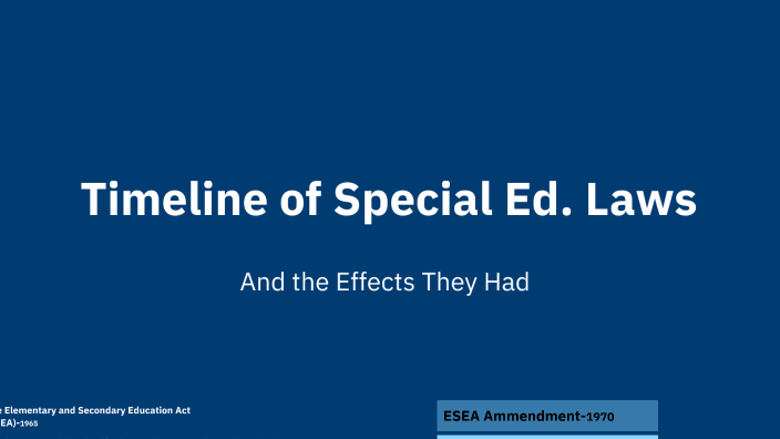 Timeline of Special Ed. Laws by Kathryn Owens on Prezi