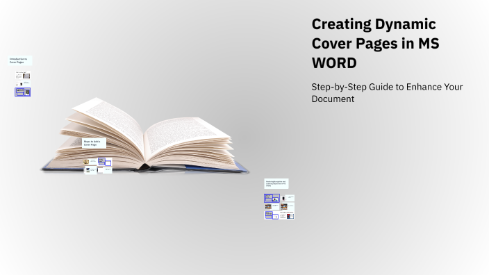 Creating Dynamic Cover Pages in MS WORD by Hamza Shahid Qureshi on Prezi