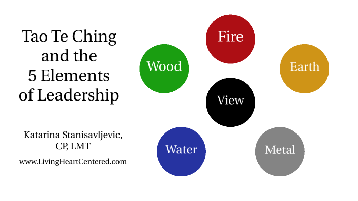 Tao Te Ching and 5 Elements of Leadership by Katarina Stanisavljevic on ...