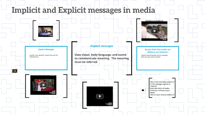 Implicit and Explicit messages in media by Misty Strong on Prezi
