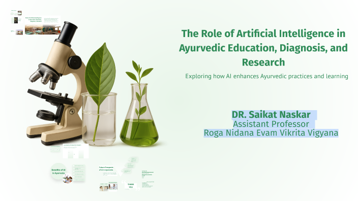 The Role of Artificial Intelligence in Ayurvedic Education, Diagnosis ...