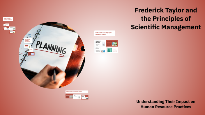 Frederick Taylor and the Principles of Scientific Management by Nishu ...