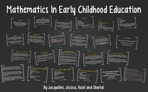 Mathematics In Early Childhood Education by Jacqueline Carter on Prezi