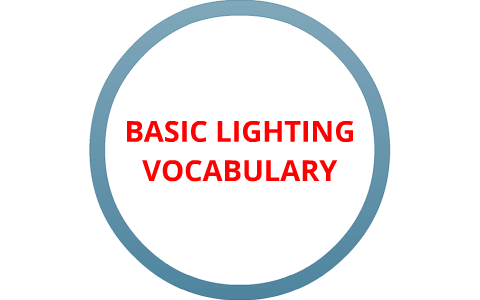 BASIC LIGHTING VOCABULARY by Dena Helm on Prezi