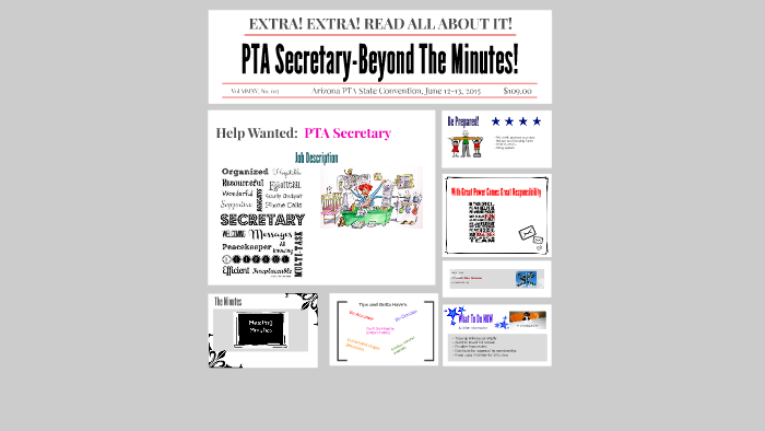 PTA Secretary-More Than Just Minutes by Beth Simek on Prezi