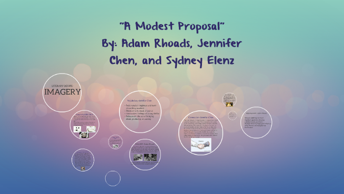 "A Modest Proposal" by Adam Rhoads, Jennifer Chen, and Sydney Elenz by ...