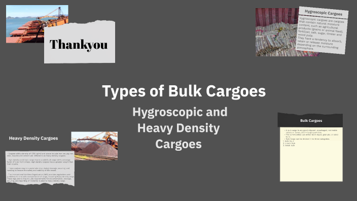 Types of Bulk Cargoes by Sanvi Sharma on Prezi