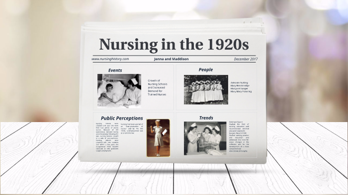 Nursing 1920s Presentation by Jenna Trumbore on Prezi
