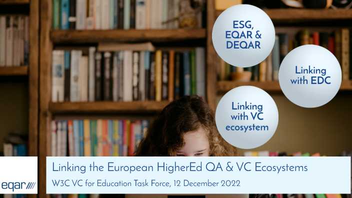 W3C VC-EDU Task Force, 12 December 2022 by EQAR team on Prezi