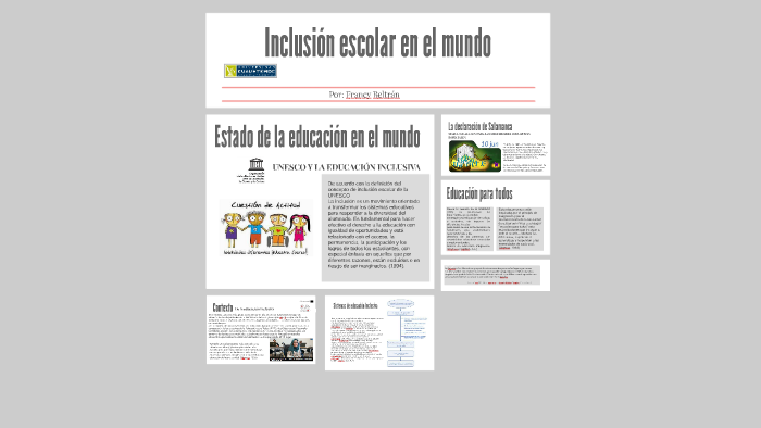 Inclusión escolar en el mundo by Francy Beltran on Prezi