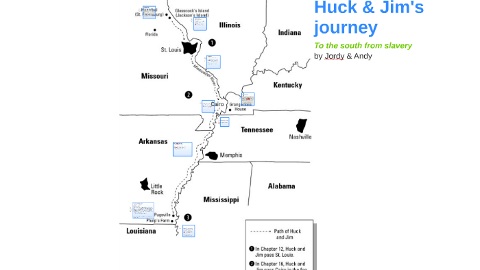 Huck & Jim's journey by Jordan Yang