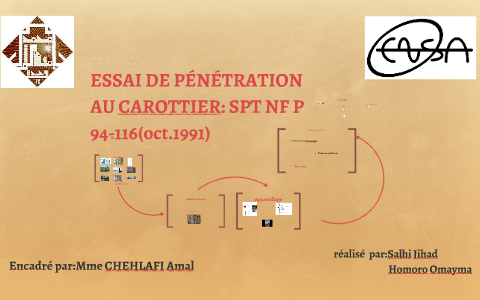 ESSAI DE PÉNÉTRATION AU CAROTTIER:SPT by oumayma ouma on Prezi