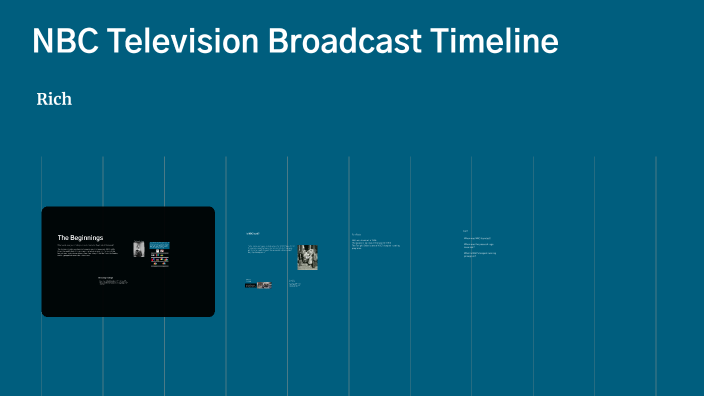 NBC Television Broadcast Timeline by Sylvester White on Prezi