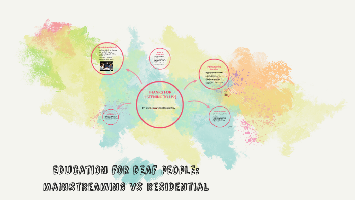 Education for Deaf People: Mainstreaming vs Residential by Jenna ...