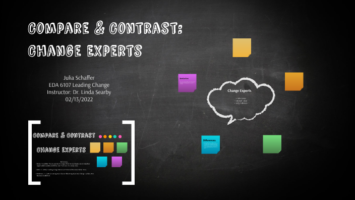Compare and Contrast: Change Experts by Julia Schaffer on Prezi