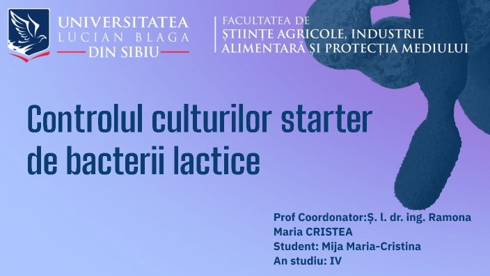 Controlul culturilor starter de bacterii lactice by MARIA-CRISTINA MIJA ...