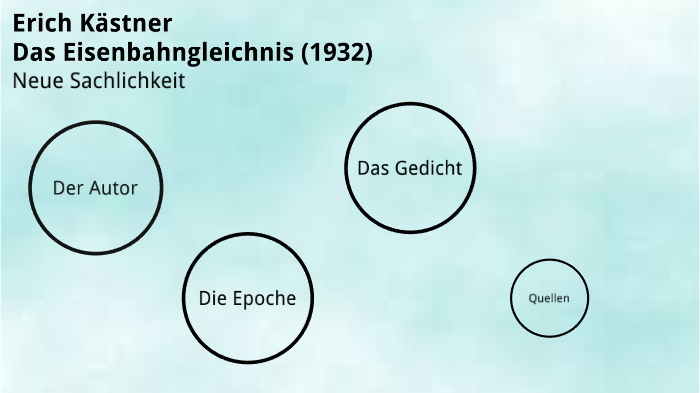 Posterich Kastner Das Eisenbahngleichnis